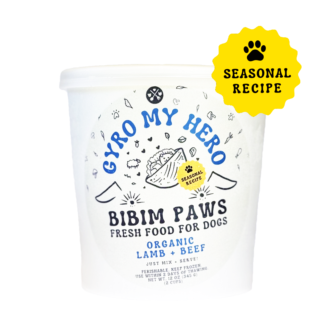 ORGANIC "GYRO" BOWLS FOR DOGS - LAMB + BEEF – Bibim Paws